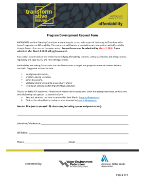 Fillable Online Program Development Request Form Fax Email Print ...