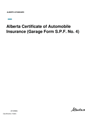 Fillable Online open alberta ALBERTA CERTIFICATE OF AUTOMOBILE ...