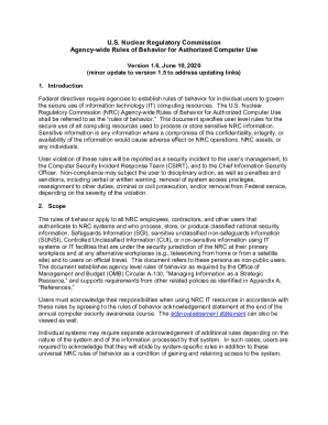 Fillable Online Rules of Behavior for Authorized Computer Use Version 1 ...