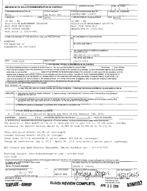 Fillable Online 1. CONTRACT ID CODE AMENDMENT OF SOLICITATION ...