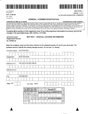 Fillable Online Get the free GL Registration From ARC West Virginia, LLC Fax Email Print - pdfFiller