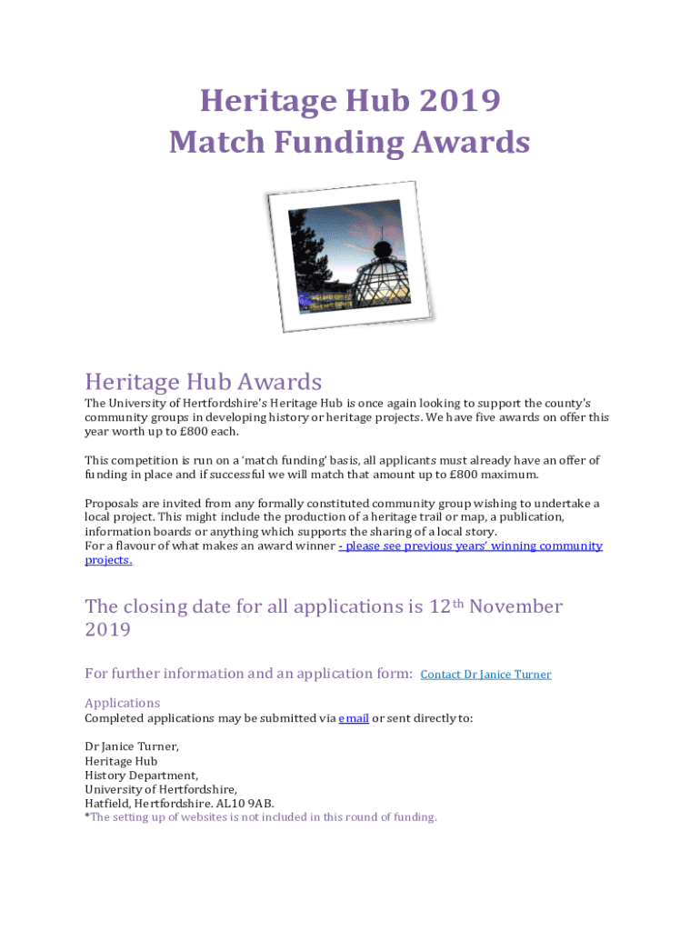 Fillable Online National Lottery Grants for Heritage250,000 to 5million ...