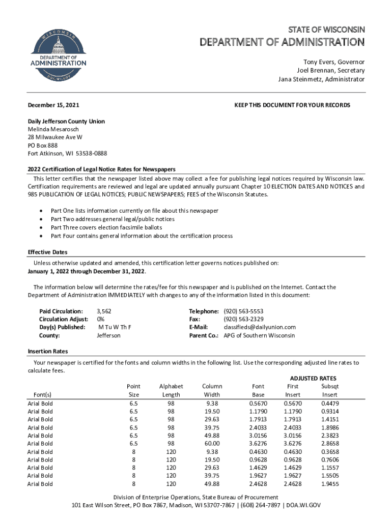 Fillable Online Daily Jefferson County Union Fax Email Print - pdfFiller