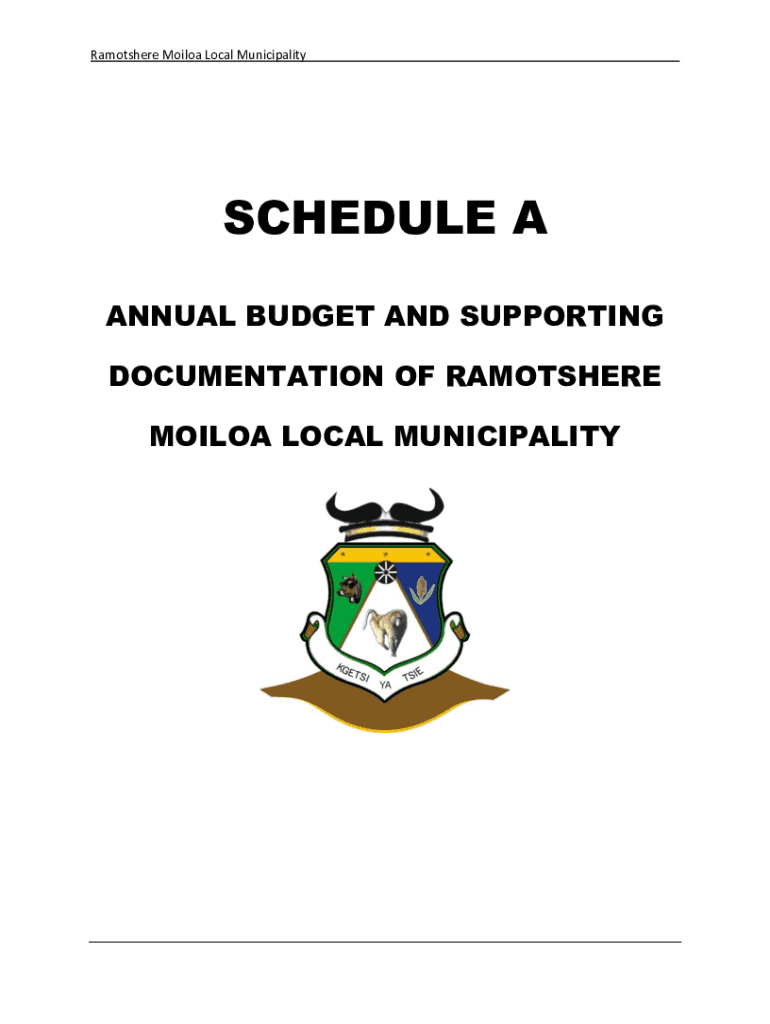 Fillable Online mfma treasury gov ANNUAL BUDGET AND SUPPORTING ...