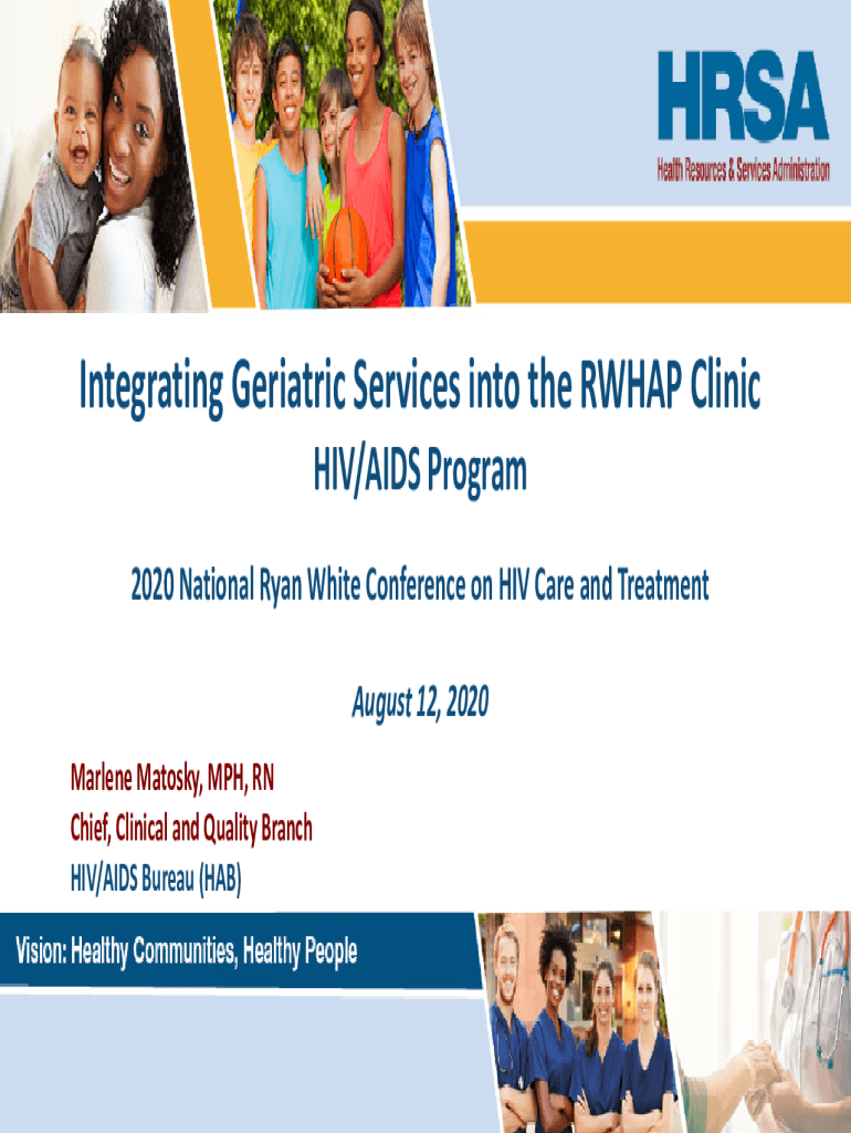 Fillable Online Integrating Geriatric Services into the RWHAP Clinic ...