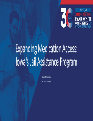 Fillable Online Expanding Medication Access: Iowa's Jail Assistance ...