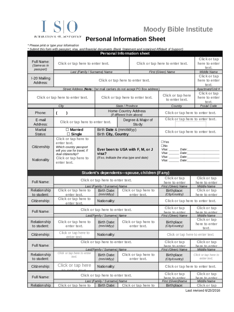 47 Printable Employee Ination s (Personnel Ination Sheets) Doc Template | pdfFiller