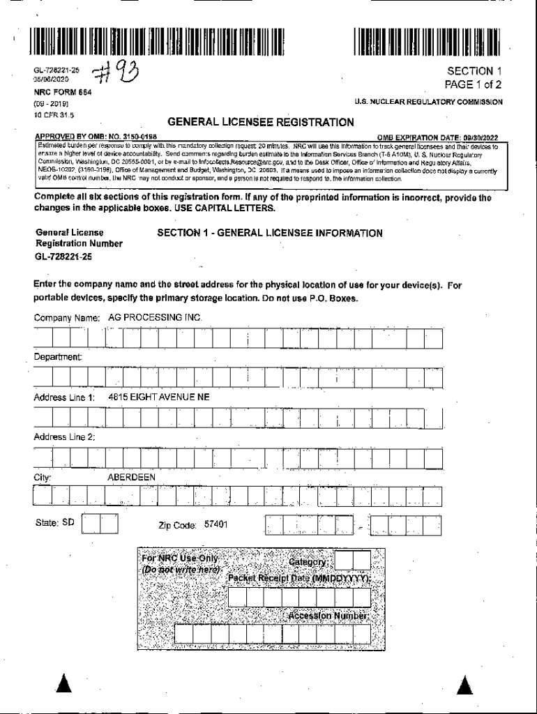 Fillable Online GL Registration from AG Processing, Inc Fax Email Print - pdfFiller