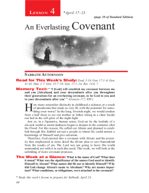 Fillable Online Weekly Lesson - Sabbath School Fax Email Print - pdfFiller