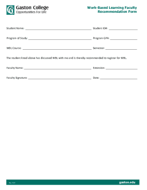 Fillable Online Work-Based Learning ProgramsNew York State ...