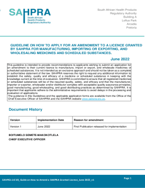 Fillable Online GUIDE ON HOW TO APPLY FOR AN AMENDMENT TO A LICENCE ...
