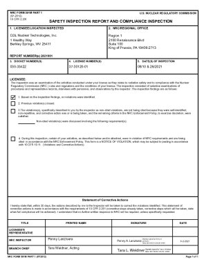 Fillable Online CDL Nuclear Technologies, Inc., NRC Form 591M Part 1, Inspection Report No ...