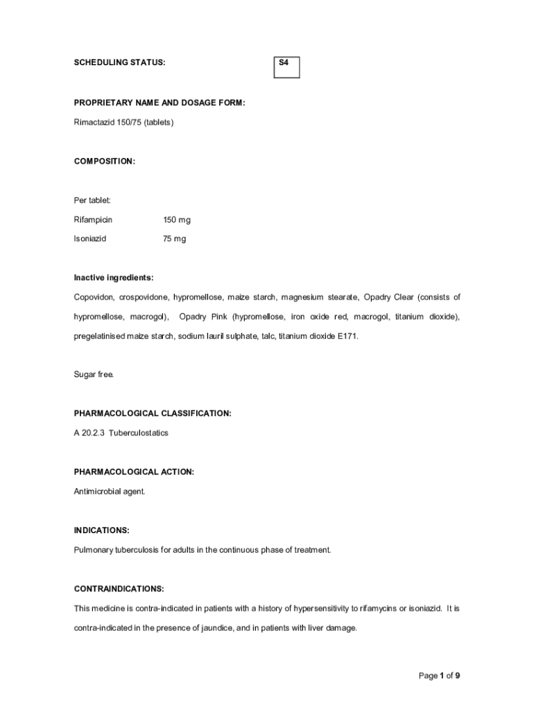 Fillable Online SCHEDULING STATUS: S4 PROPRIETARY NAME AND DOSAGE FORM: COMPOSITION Fax Email ...