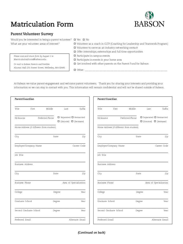 Fillable Online 15+ Nonprofit Volunteer Survey Templates ...