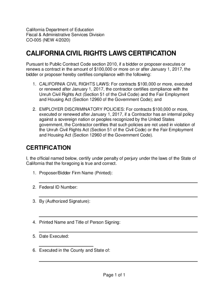 Fillable Online Form CO-005 - Child Development (CA Dept. of Education) Fax Email Print - pdfFiller