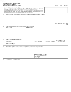 Fillable Online ltsa.caland-title-practiceland-title-formsLand Title ...