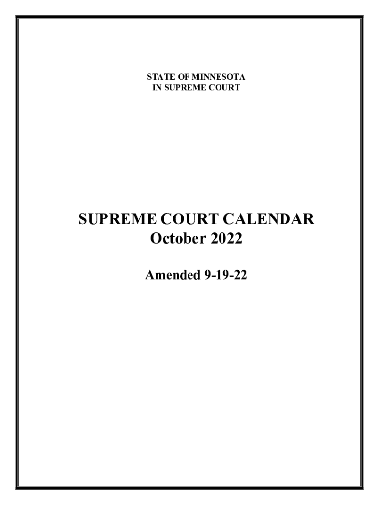 Fillable Online Supreme court calendar - alt-mettlach Fax Email Print ...