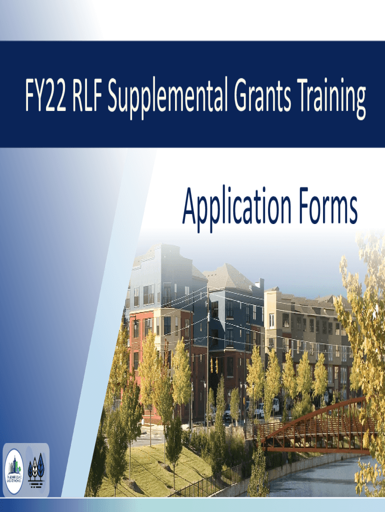 Fillable Online www.epa.govsystemfilesFY22 RLF Supplemental Grants ...
