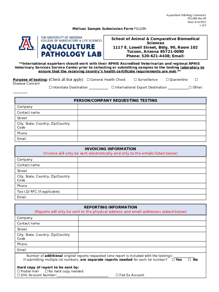 Welcome to our lab page Aquaculture Pathology Lab Doc Template | pdfFiller