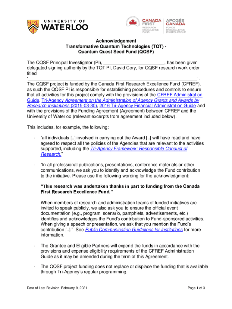 Fillable Online Acknowledgement Transformative Quantum Technologies (TQT) - Quantum ... Fax ...