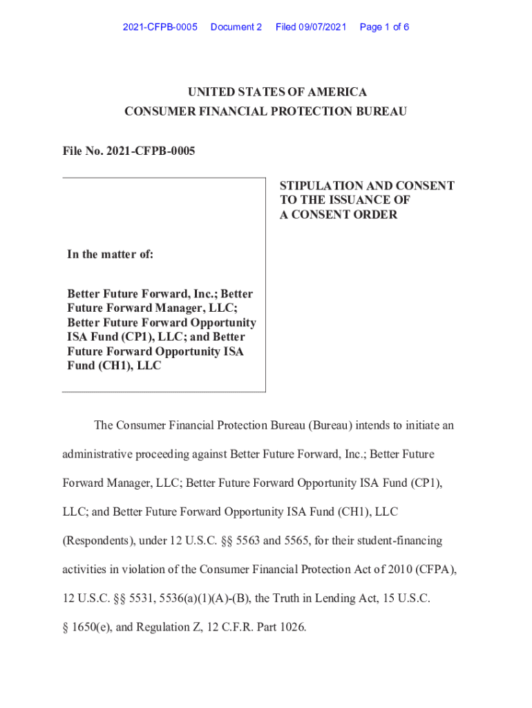 Fillable Online files consumerfinance Better Future Forward.pdf Fax ...