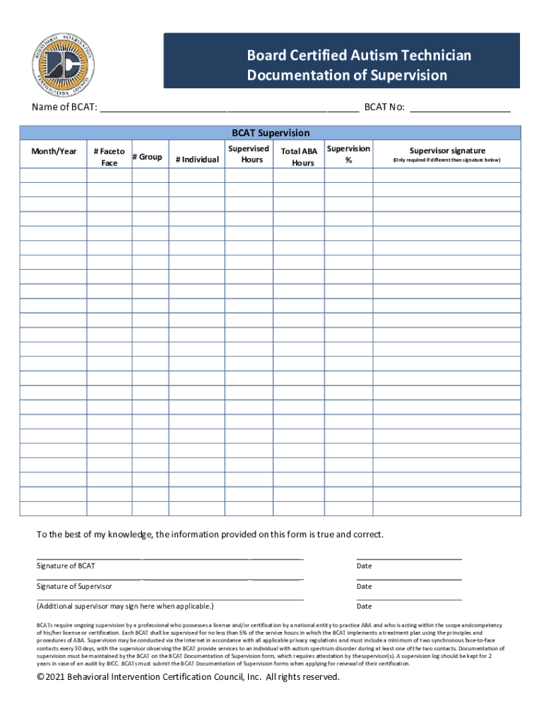 Fillable Online Guide to BCAT RegistrationBICC Fax Email Print - pdfFiller