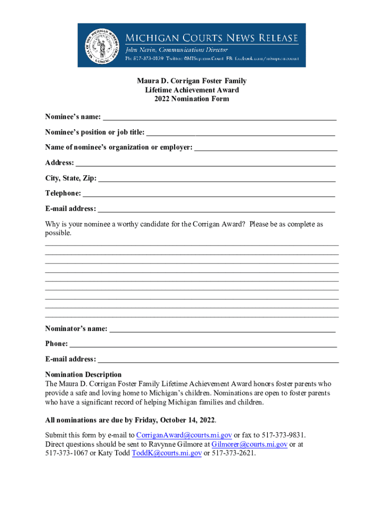 Fillable Online How To Write a Winning Nomination Letter in 4 Steps Fax ...