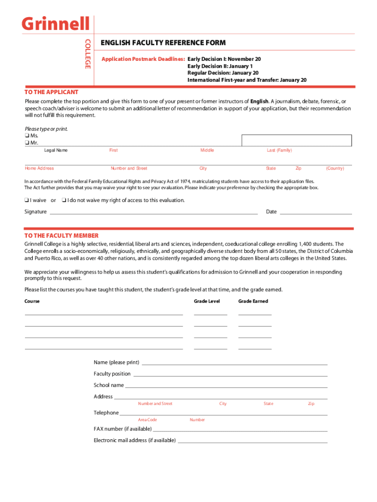 Fillable Online Early Decision Deadlines for Every College With ED - PrepScholar Fax Email Print ...
