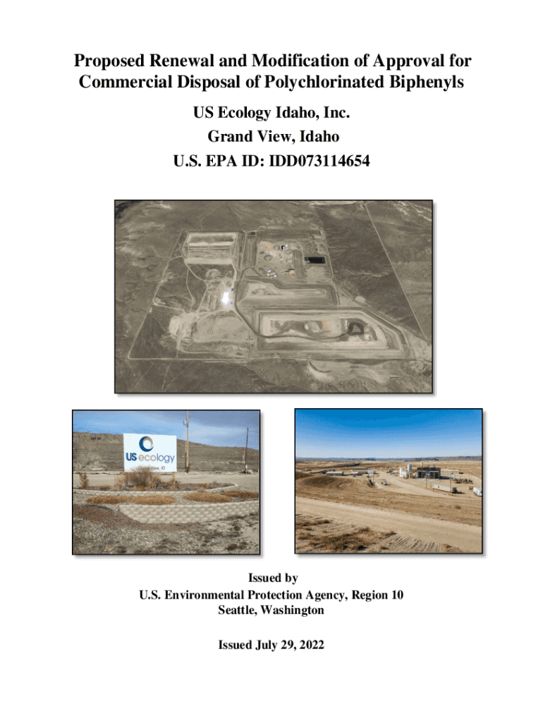 Fillable Online Statement of Basis Proposed Modification of Approval ...