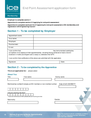 Fillable Online Find an end-point assessment organisation for your apprentice Fax Email Print ...