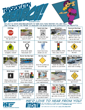 Fillable Online STOP Sign How many sides does this sign have? Curb Can ...