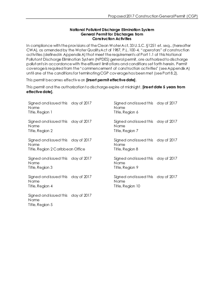 Fillable Online 19january2021snapshot.epa.govnpdes20172017 Construction ...