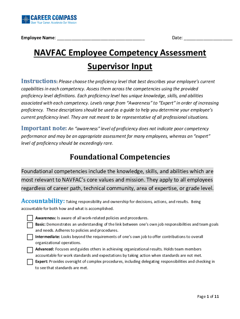 Fillable Online www.navfac.navy.milCareersCareer-CompassEmployee ...