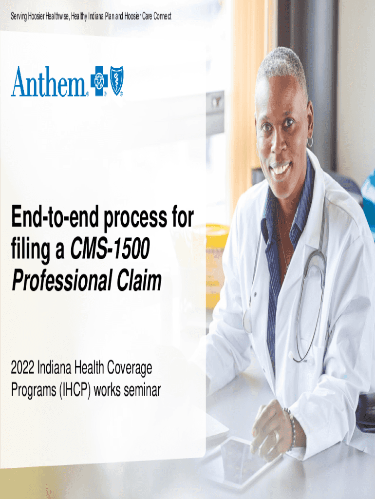 Fillable Online End-to-end process for filing a CMS-1500 Professional ...
