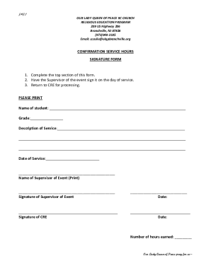 Fillable Online Confirmation Service Hours Approval Form-1.pdf - cloudfront.net Fax Email Print ...