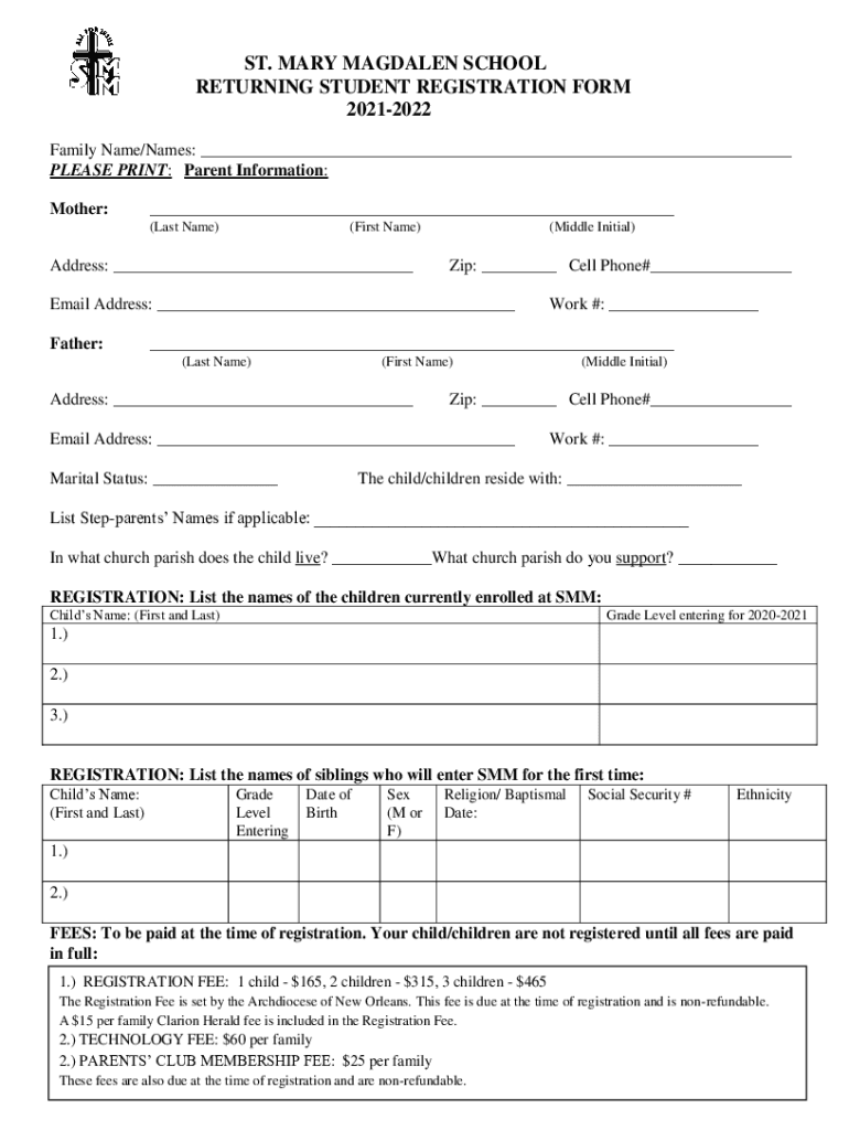 Fillable Online d2y1pz2y630308.cloudfront.net17049documentsST. MARY ...