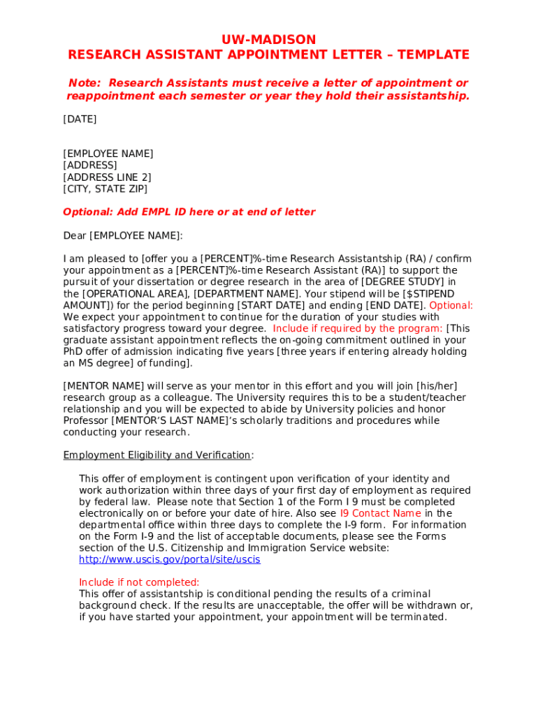 ra-appointment-letter Doc Template | pdfFiller