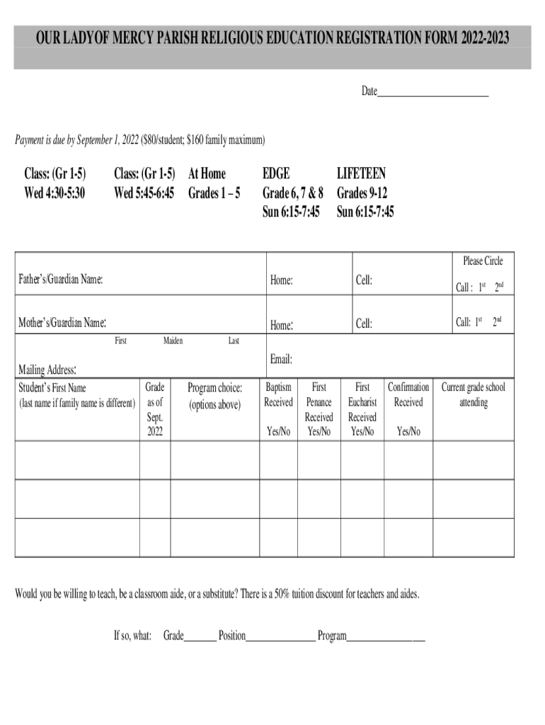 Fillable Online d2y1pz2y630308.cloudfront.net5292documentsOUR LADYOF ...