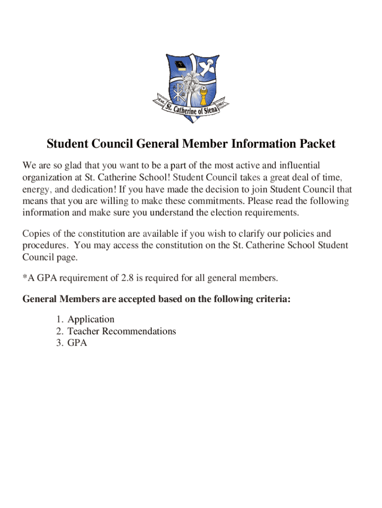 Fillable Online Student Council Appointment Letter- 4 Templates ...