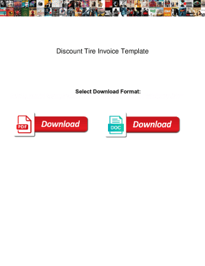 Fillable Online Discount Tire Invoice Template. Discount Tire Invoice Template various Fax Email ...