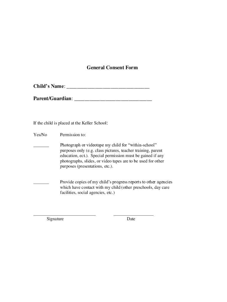 Fillable Online 30+ SAMPLE Parental Consent Forms in PDFFree Minor ...