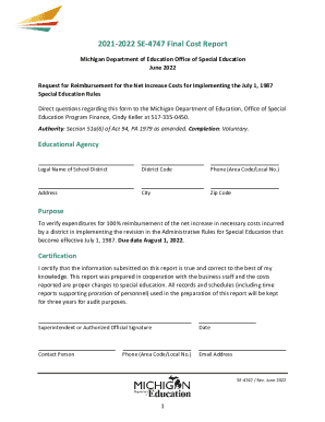 Fillable Online Instructions for Completing Form SE-4096 Special ...