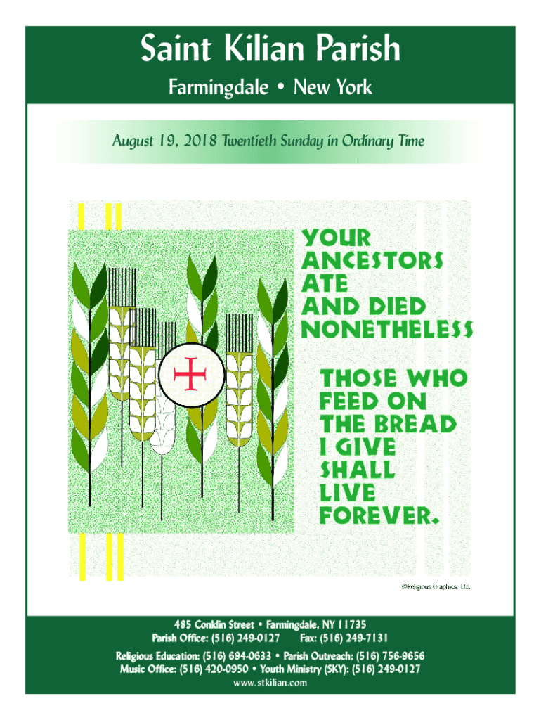 Fillable Online Parish of St. Kilian Fax Email Print - pdfFiller