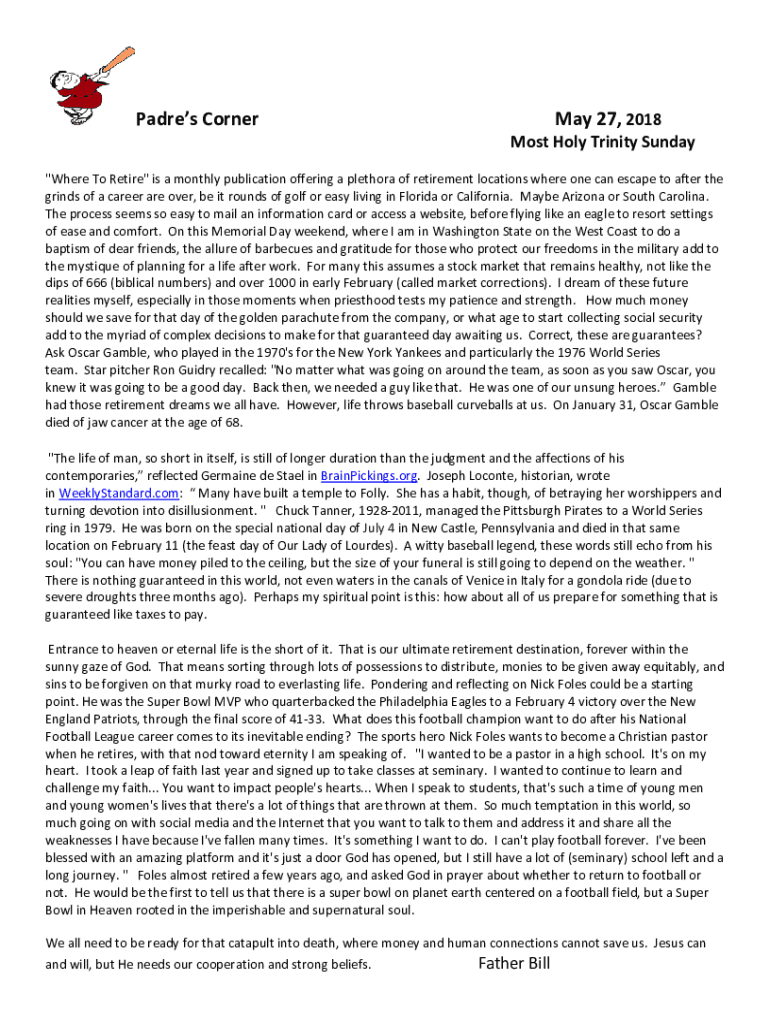 Fillable Online The Parish of - d2y1pz2y630308.cloudfront.net Fax Email ...