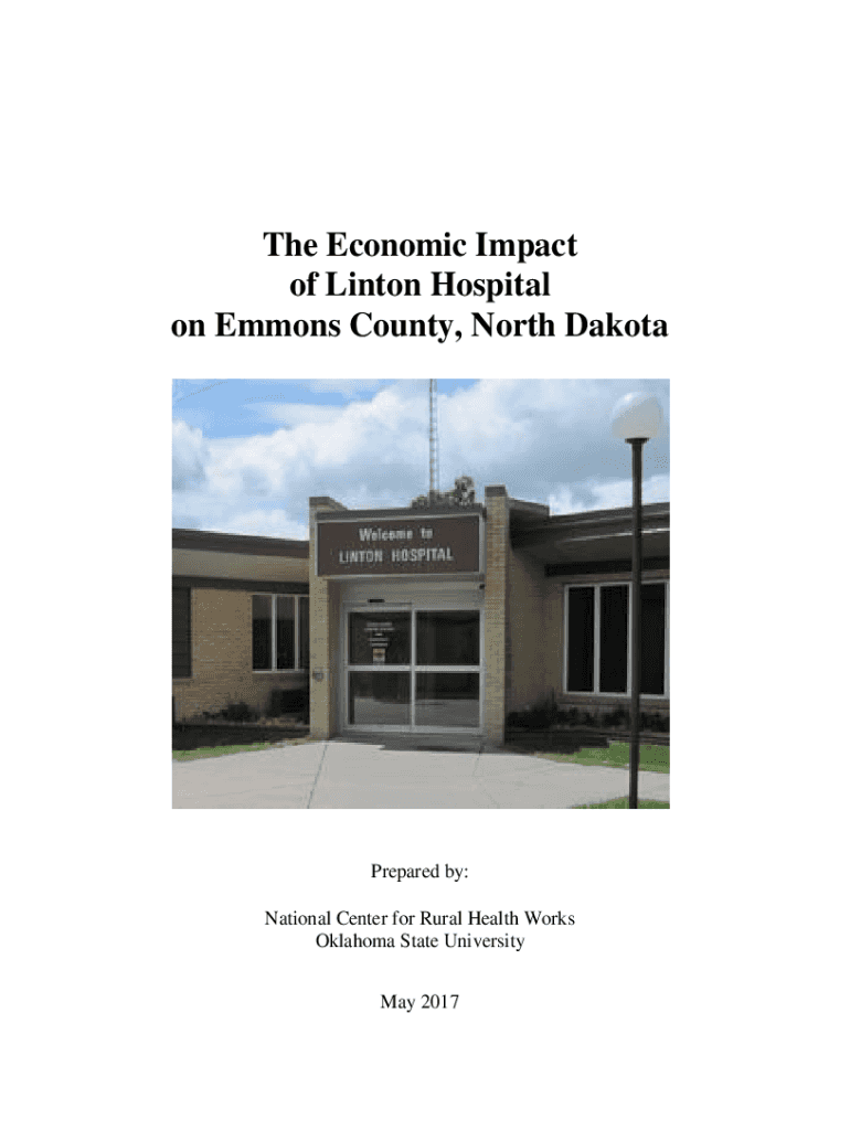 Fillable Online ruralhealth und The Economic Impact of Linton Hospital ...