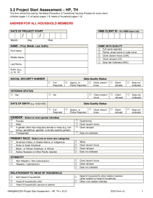 Fillable Online files.nc.govncdhhs33.2 Project Start Assessment HP, SSO ...