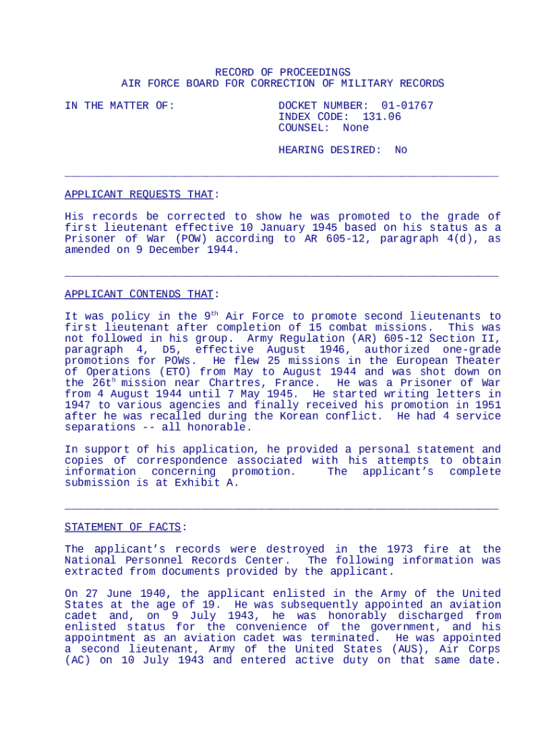 Board for Correction of Military Records and otherUnited States Coast ...
