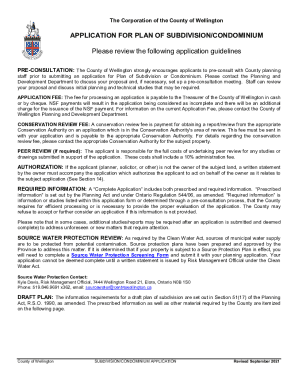 Fillable Online Subdivision Condominium Application Form Fax Email Print - pdfFiller