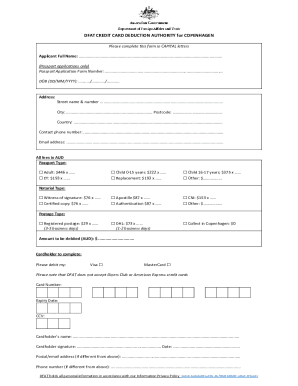 Fillable Online www.atyourbusiness.comcc-deductionBlank Credit Cards ...