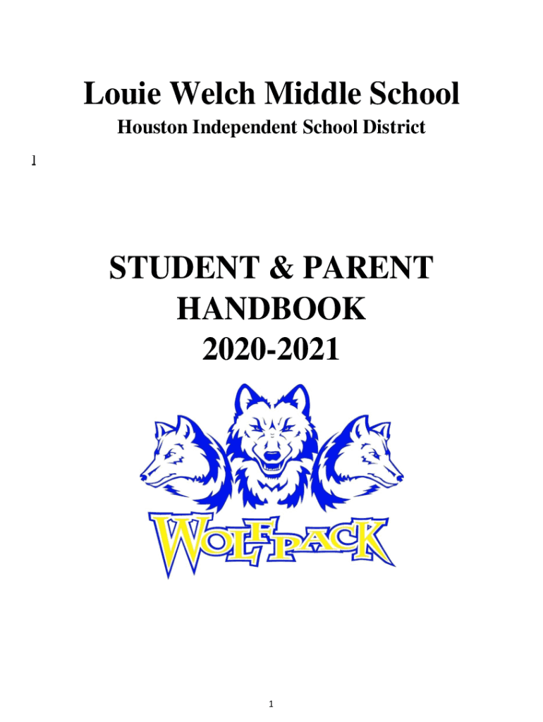 Fillable Online Louie Welch Middle School - Houston Independent School ...
